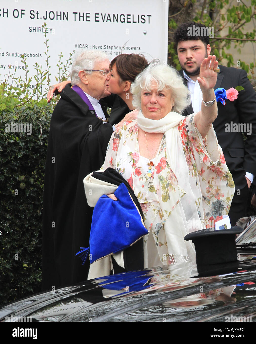 Funeral of ronnie corbett Featuring: Anne Hart Where: London, United ...