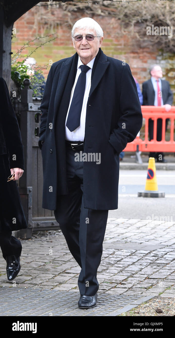 The funeral of Ronnie Corbett at The Parish Church of St. John the ...
