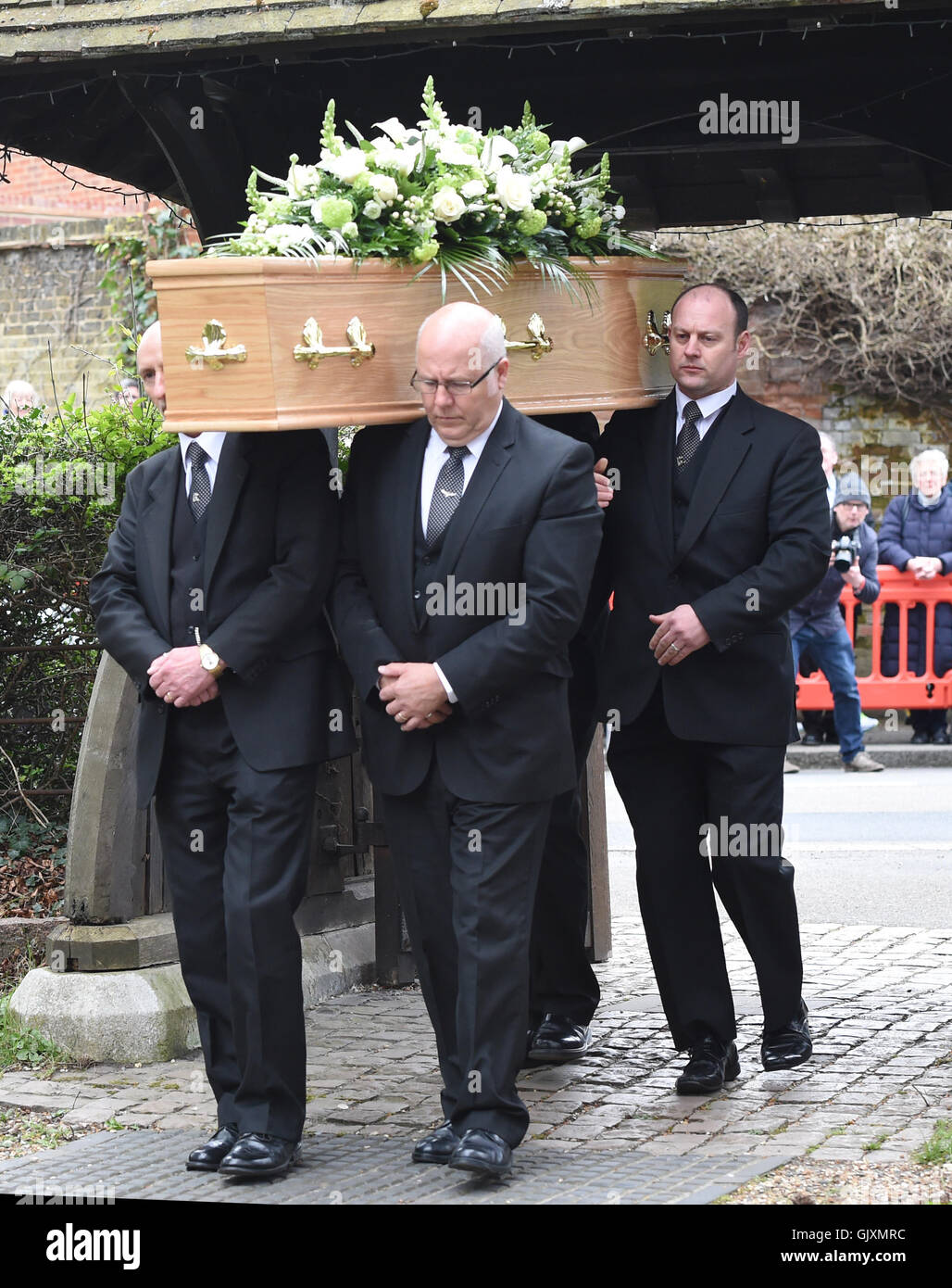 The funeral of Ronnie Corbett at The Parish Church of St. John the ...