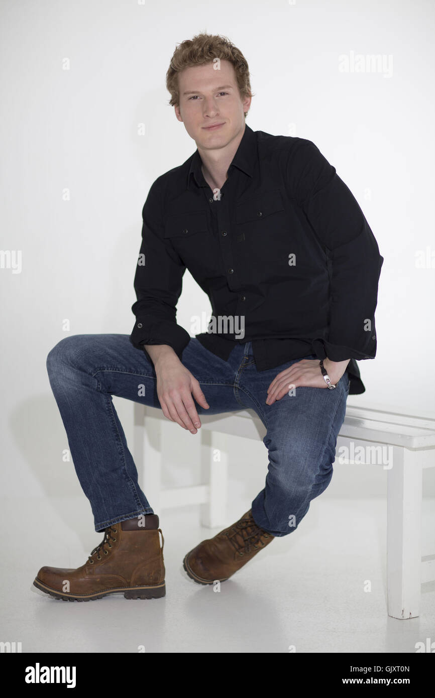 Actors promoting the 13th Season of "Rote Rosen" at Briese Studios ...