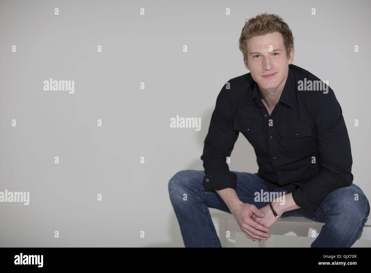 Actors promoting the 13th Season of "Rote Rosen" at Briese Studios ...