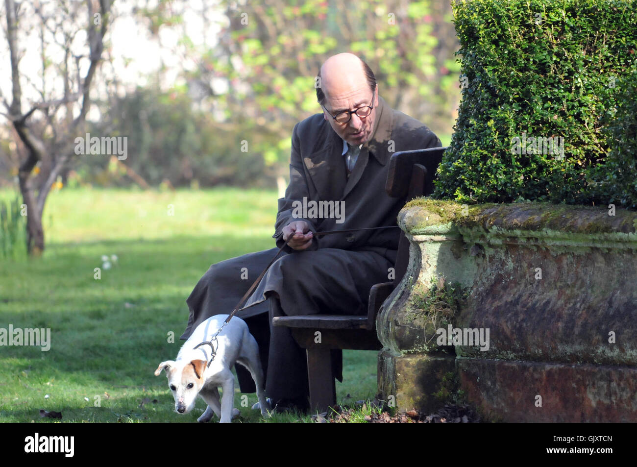 Tim Roth filming the BBC drama 'Rillington Place' in Scotland Featuring ...