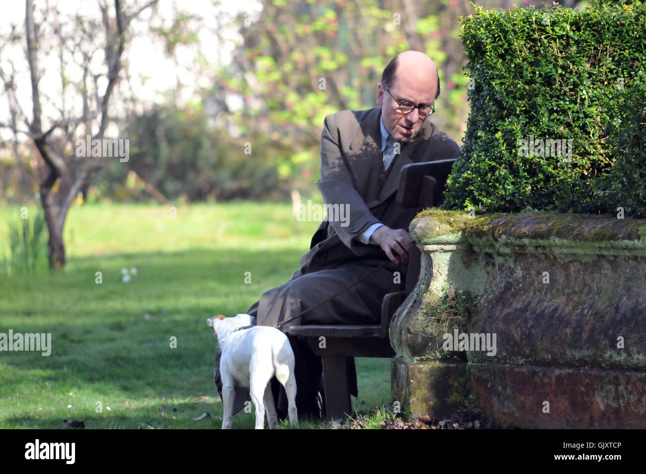 Tim Roth filming the BBC drama 'Rillington Place' in Scotland Featuring ...