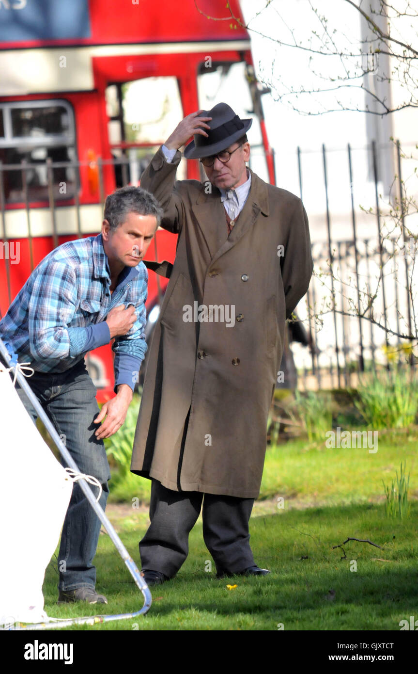 Tim Roth filming the BBC drama 'Rillington Place' in Scotland Featuring ...