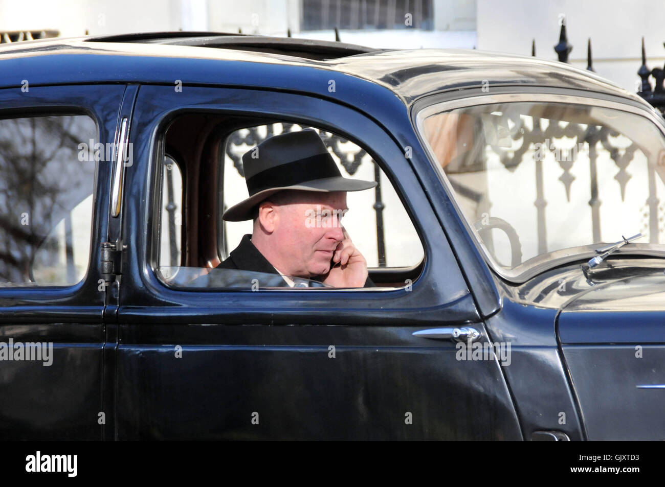 Tim Roth filming the BBC drama 'Rillington Place' in Scotland Featuring ...