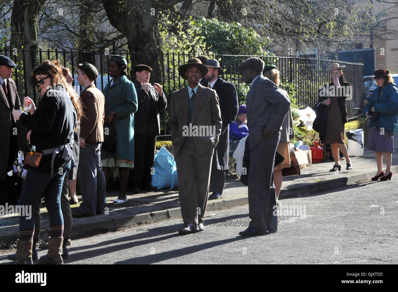 Tim Roth filming the BBC drama 'Rillington Place' in Scotland Featuring ...