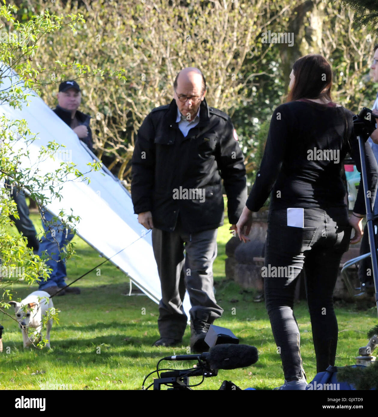 Tim Roth filming the BBC drama 'Rillington Place' in Scotland Featuring ...