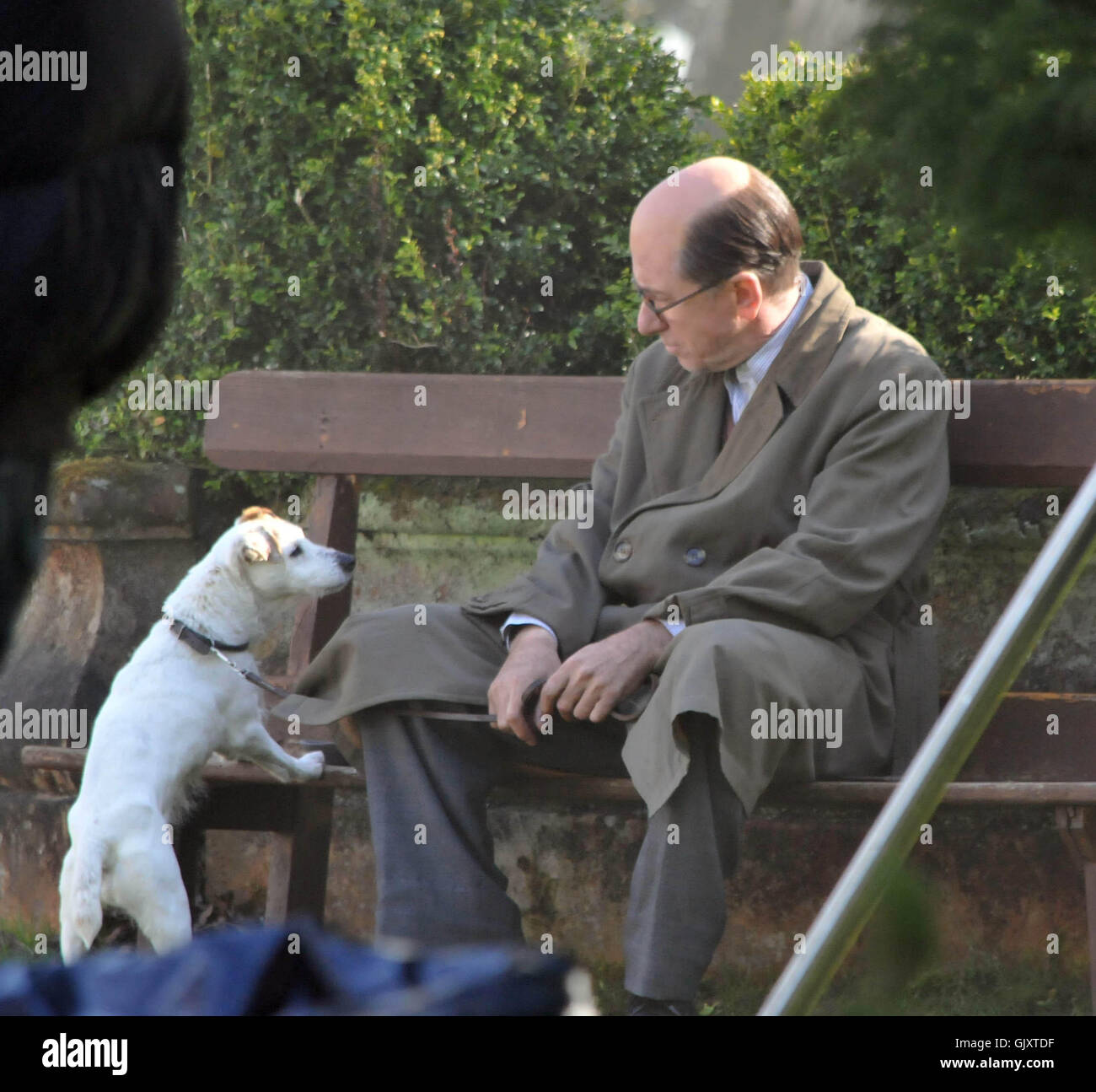 Tim Roth filming the BBC drama 'Rillington Place' in Scotland Featuring ...