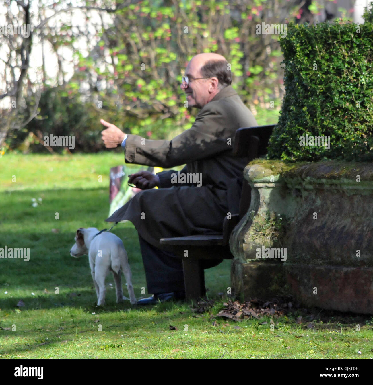 Tim Roth filming the BBC drama 'Rillington Place' in Scotland Featuring ...