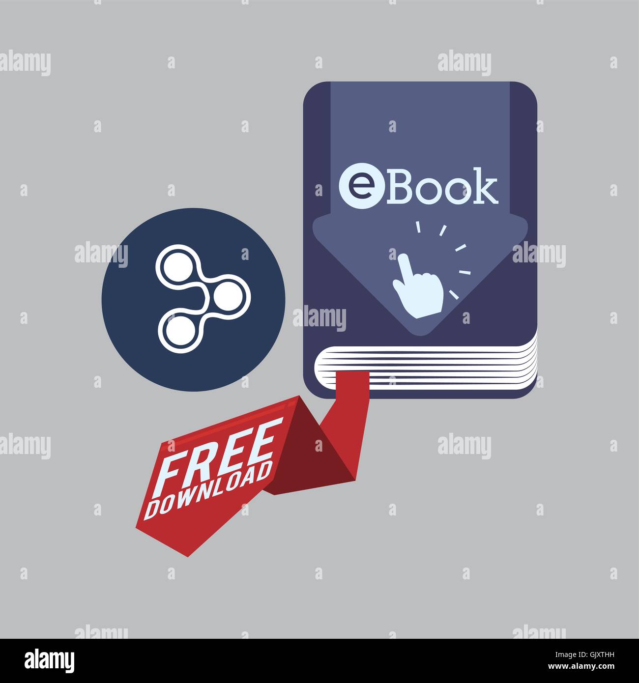 eBook design. reading icon. White background Stock Vector Image & Art ...