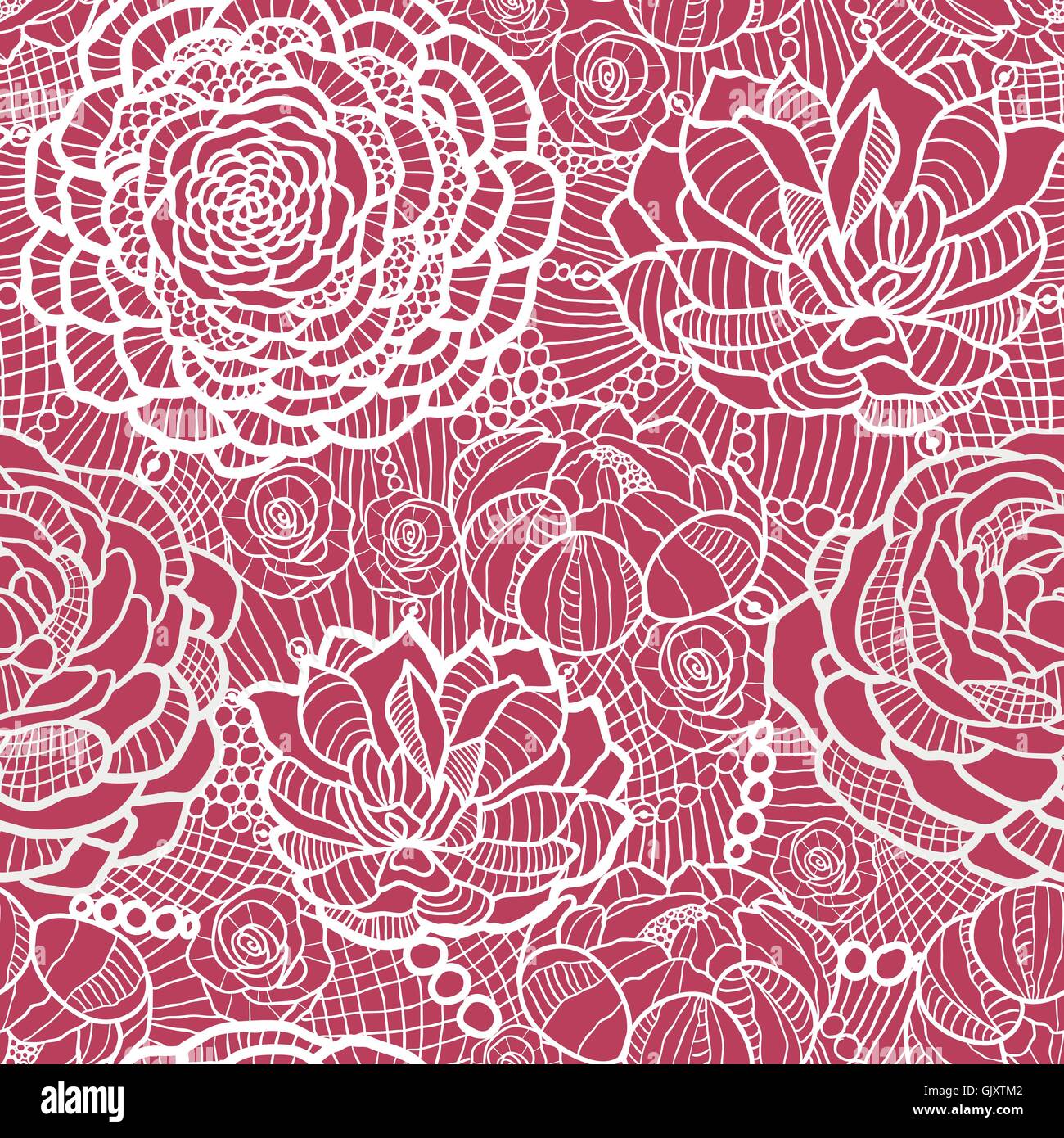 Rose lace pattern Stock Vector Images - Alamy