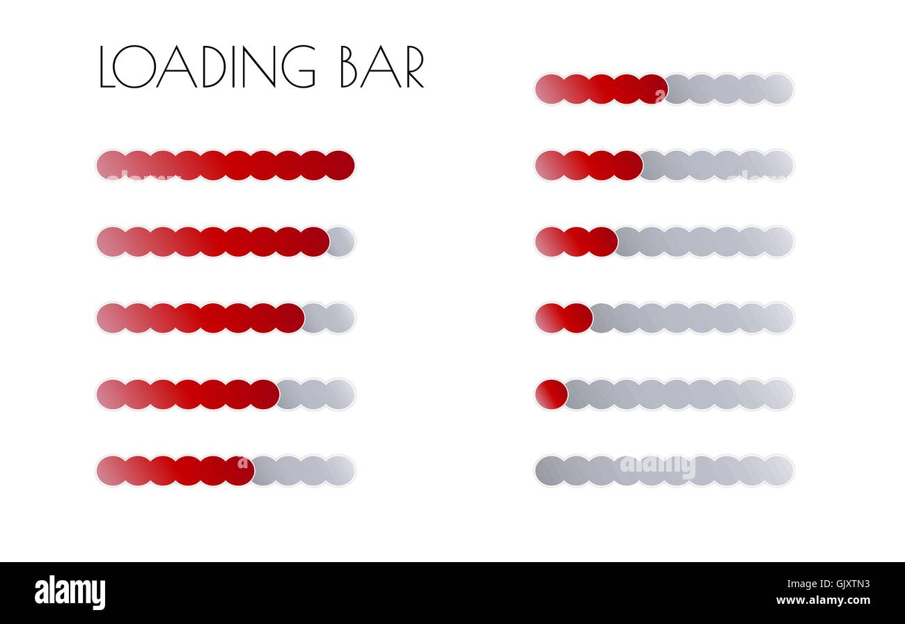 red loading bars Stock Vector Image & Art - Alamy