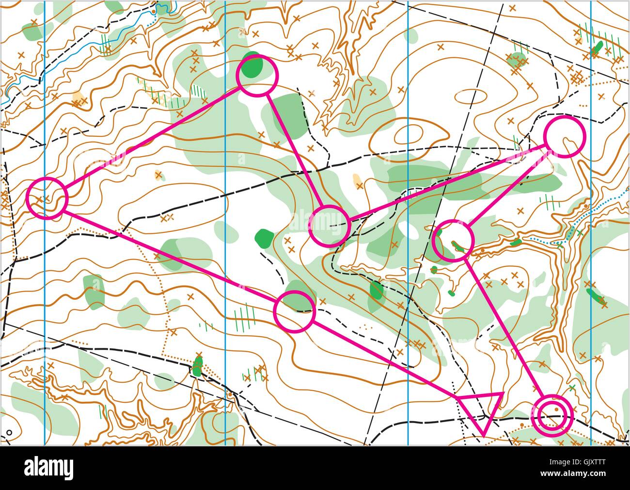 Topographic vector map Stock Vector Image & Art - Alamy