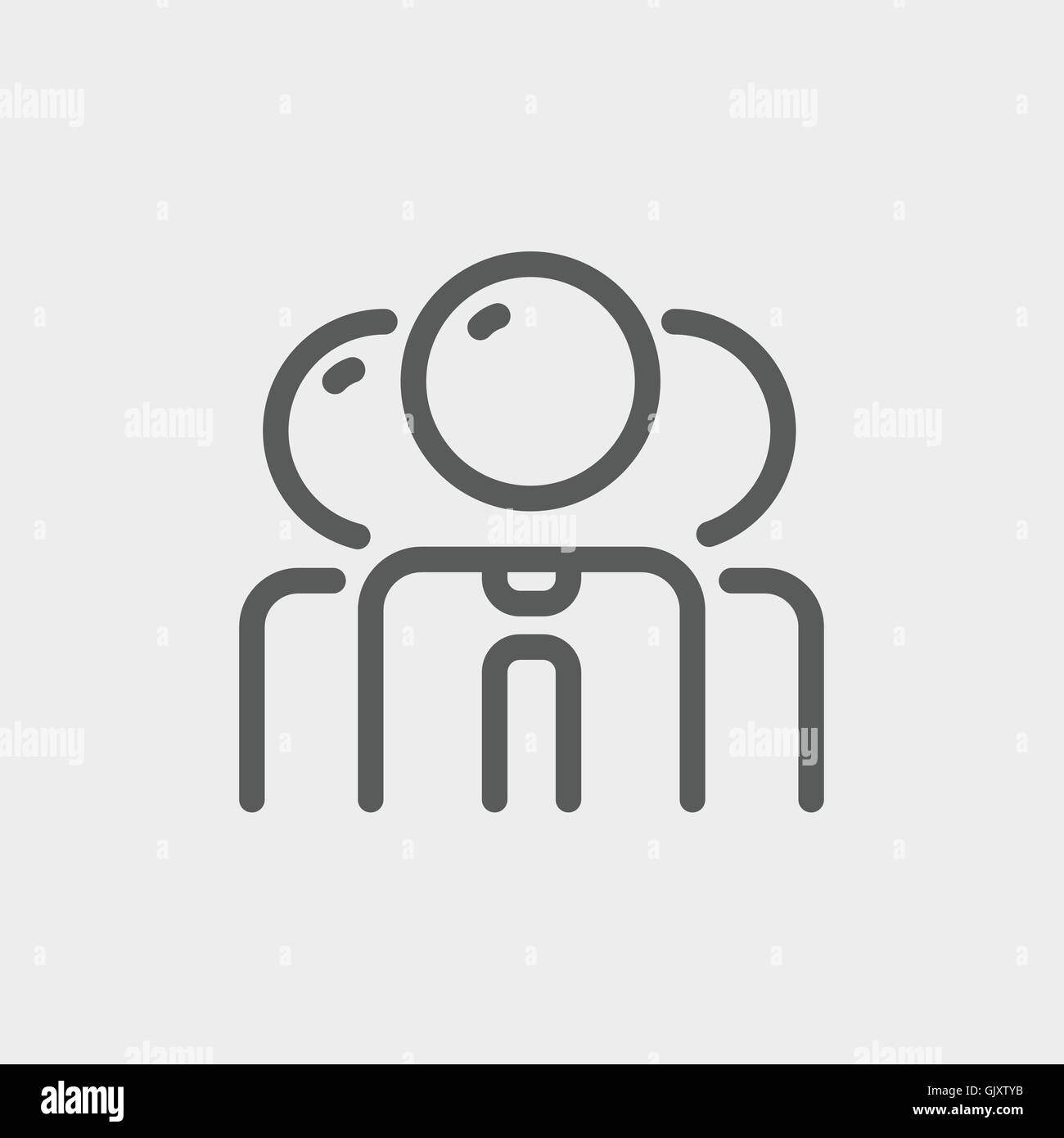 Career icon line simple Black and White Stock Photos & Images - Alamy