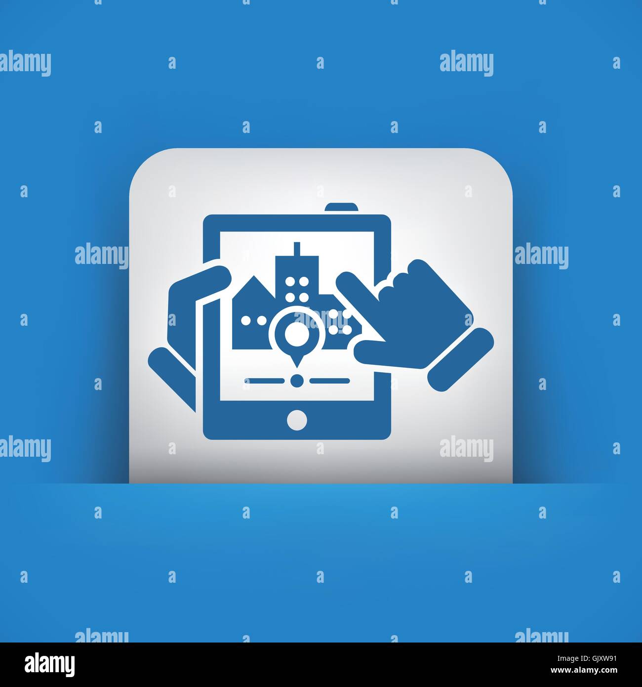 Map navigator web Stock Vector Image & Art - Alamy