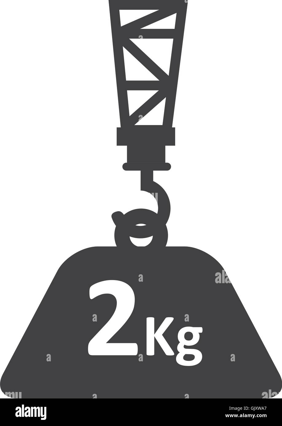 cargo hang hook crane weight Stock Vector Image & Art - Alamy