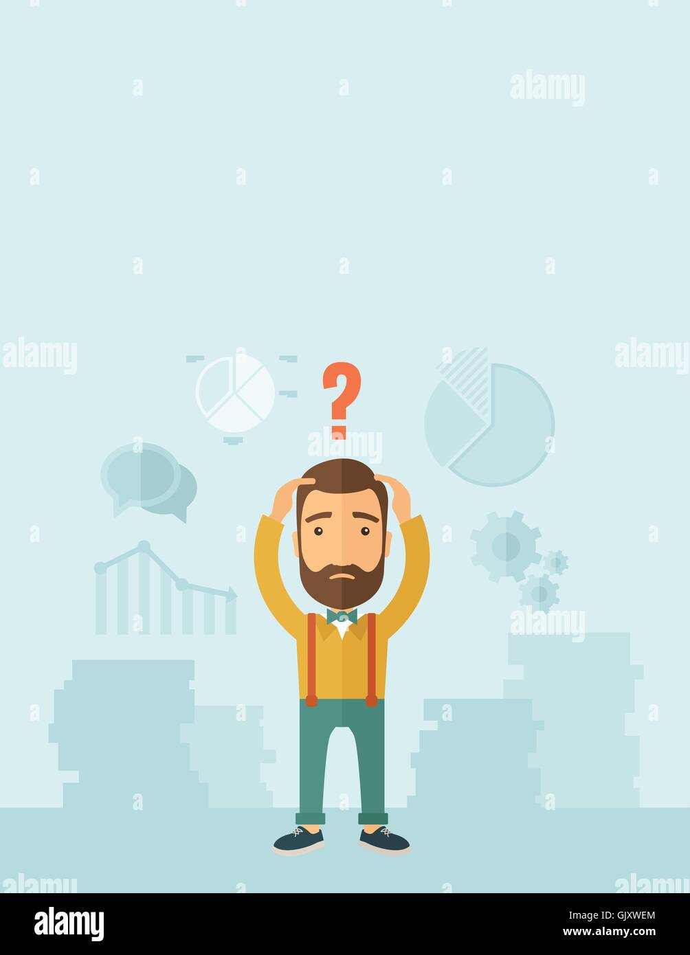Question mark head hi-res stock photography and images - Alamy