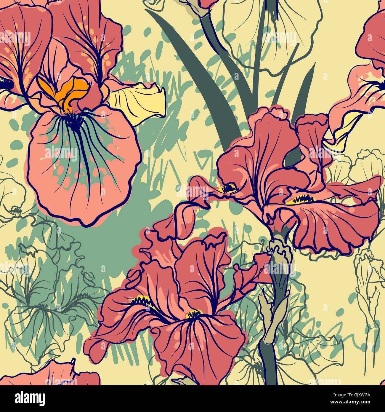 Wallpaper Iris High Resolution Stock Photography and Images - Alamy