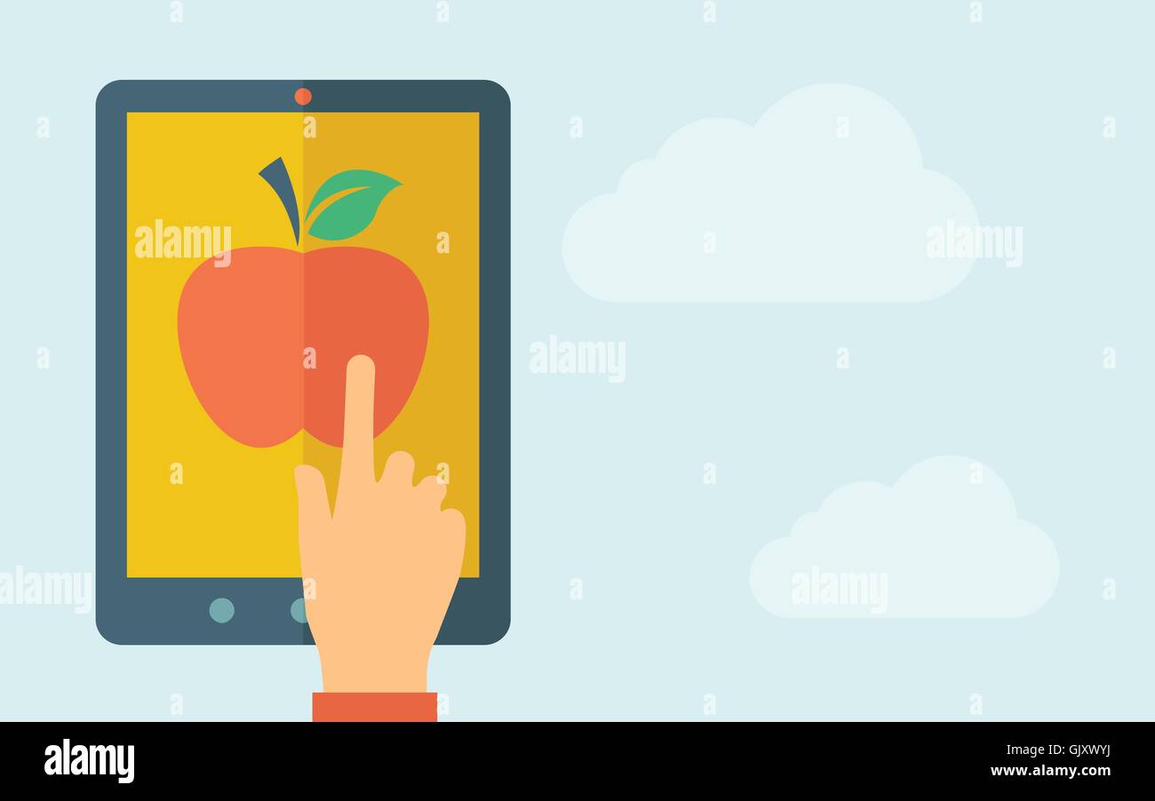 Apple tablet icon hi-res stock photography and images - Alamy