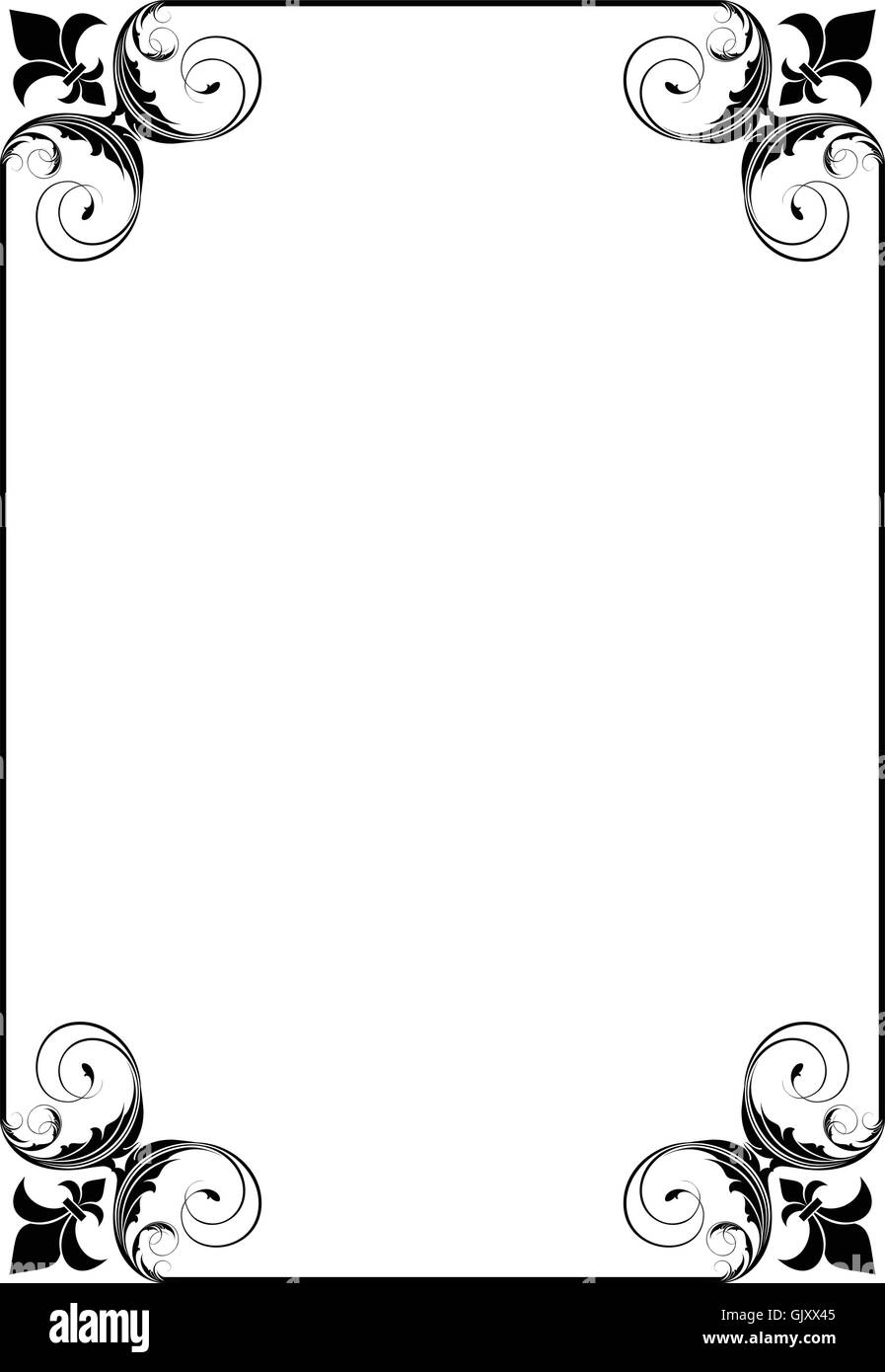 simple decorative frame Stock Vector Image & Art - Alamy