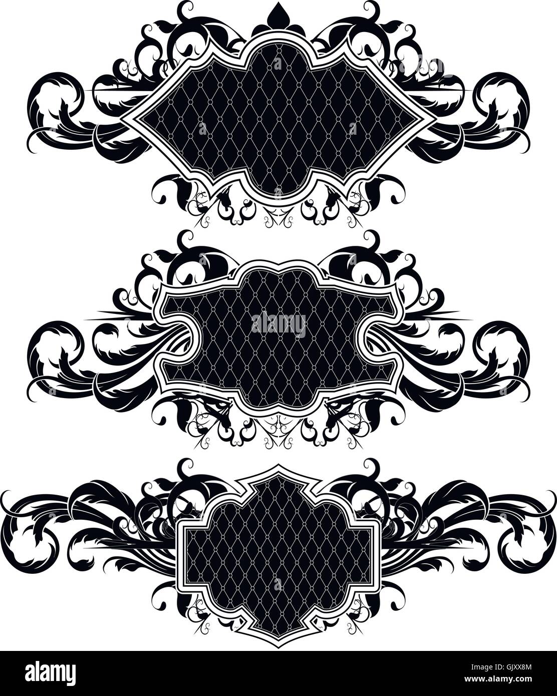 set of ornamental frames Stock Vector Image & Art - Alamy