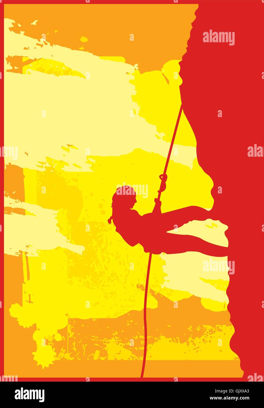 Climbing outdoor wall Stock Vector Images - Alamy