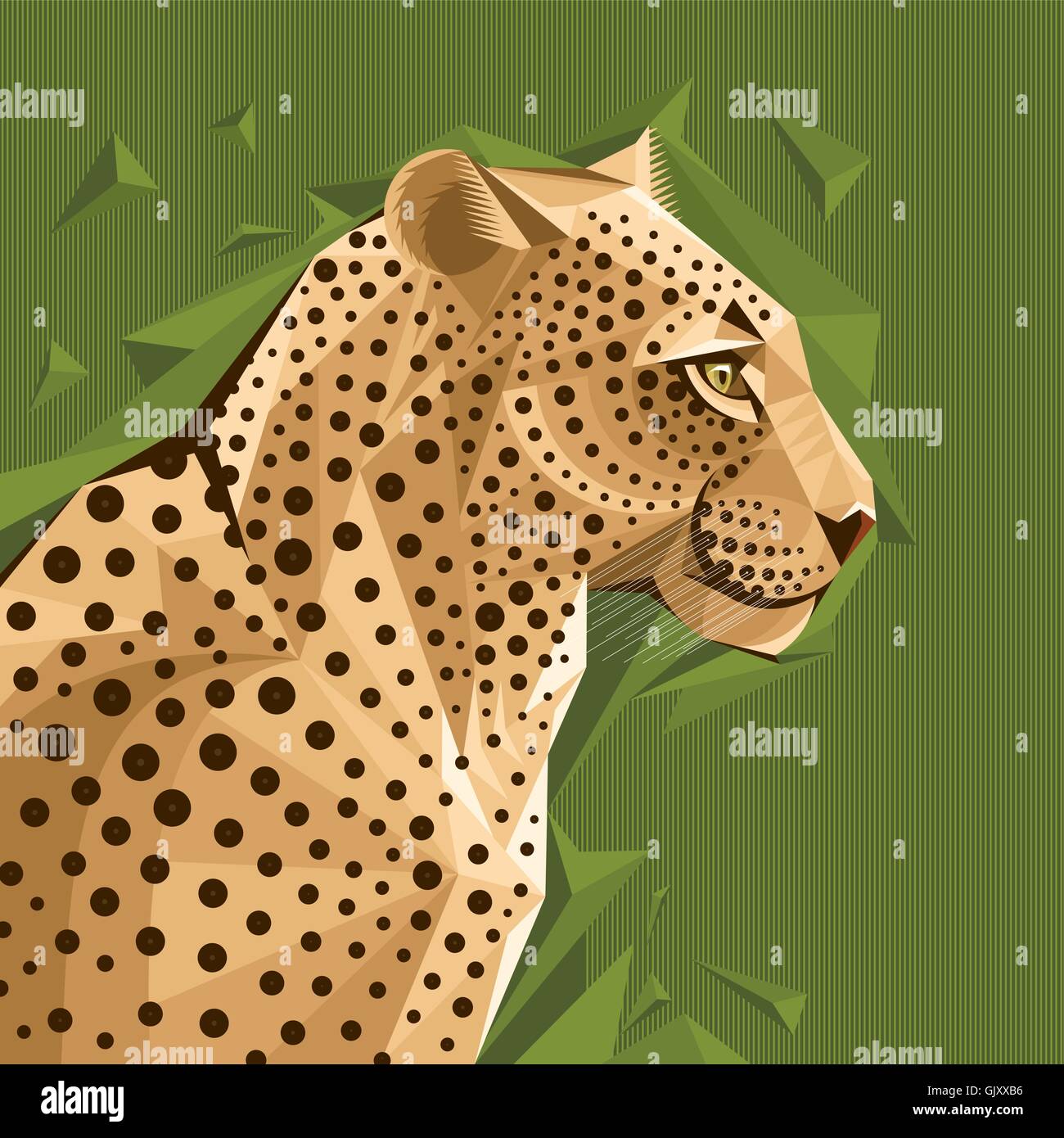 Portrait of a leopard vector illustration Stock Vector Image & Art - Alamy