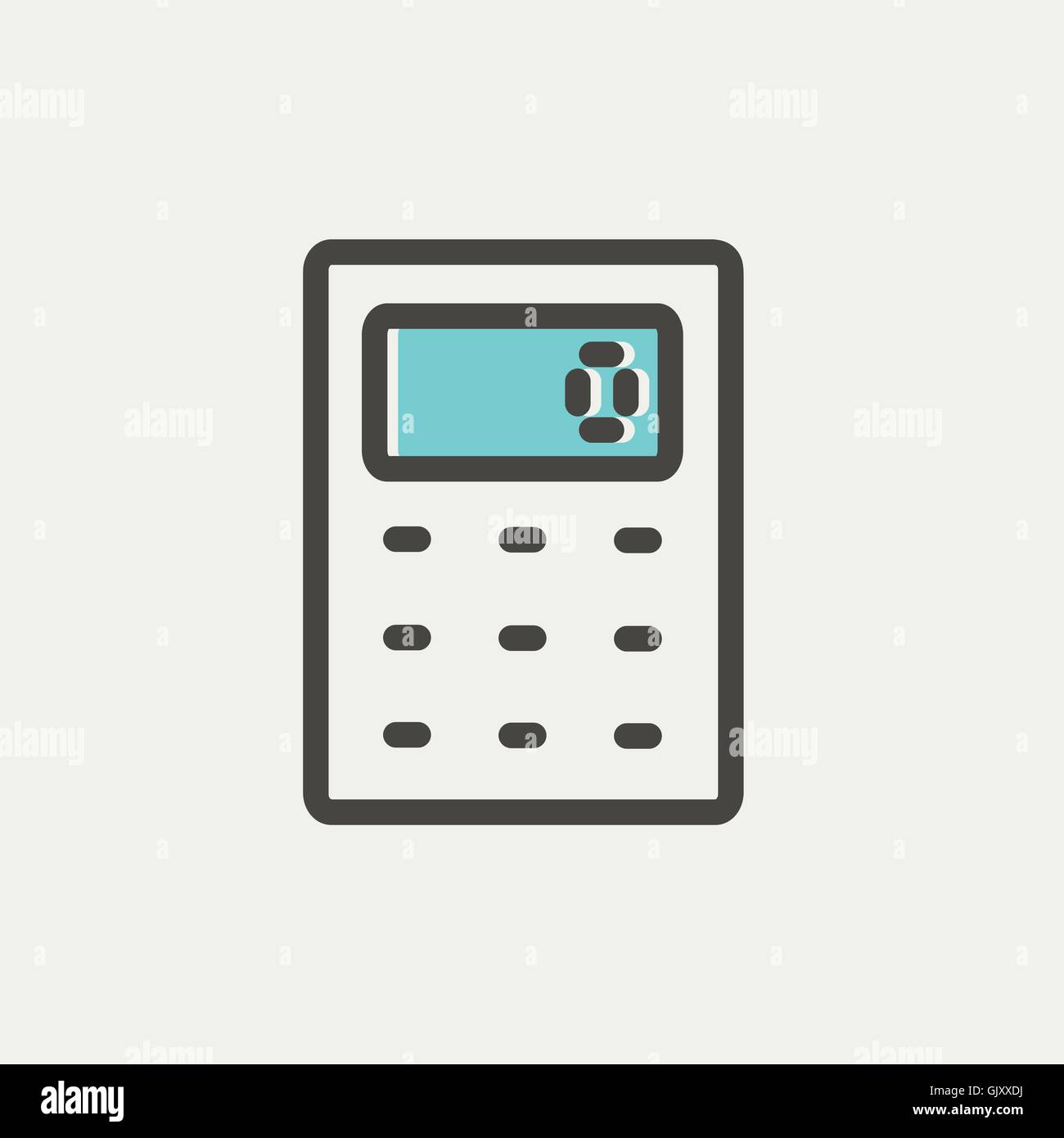 Accounting finance calculator line Stock Vector Images - Alamy