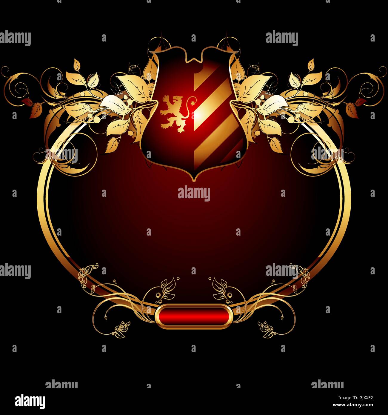 Medieval golden frame hi-res stock photography and images - Alamy