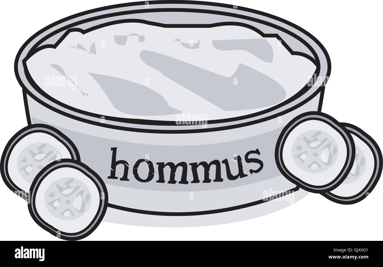 Hummus Stock Vector Images - Alamy