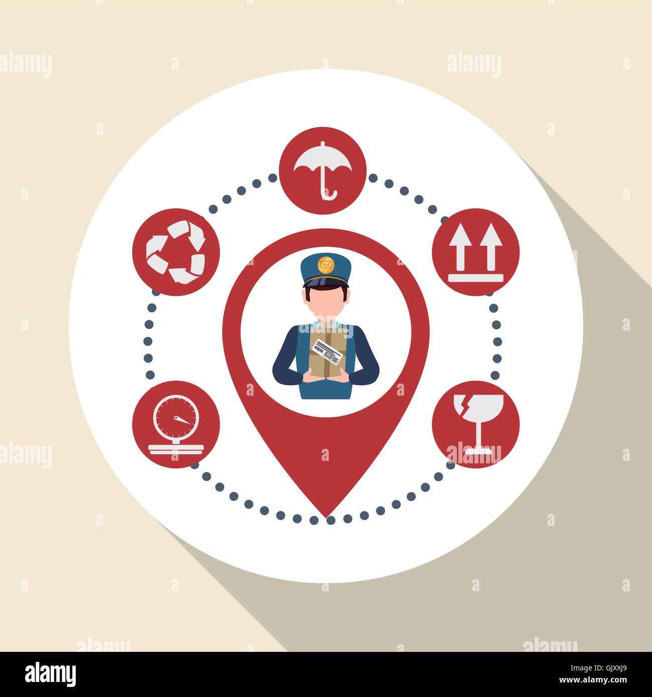 Delivery design. shipping icon. White background Stock Vector Image ...