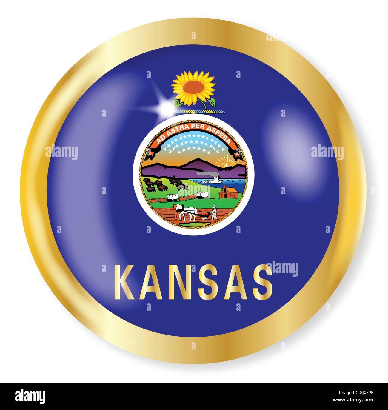Kansas us state color Stock Vector Images - Alamy