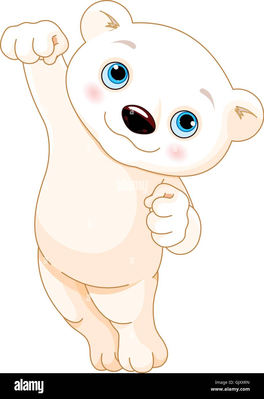 Jumping teddy bear Stock Vector Images - Alamy