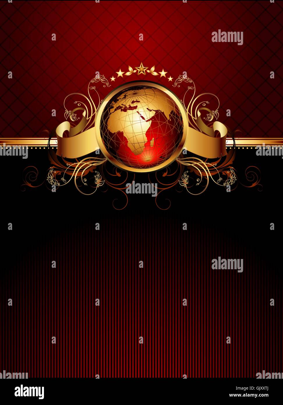 world with ornate frame Stock Vector Image & Art - Alamy