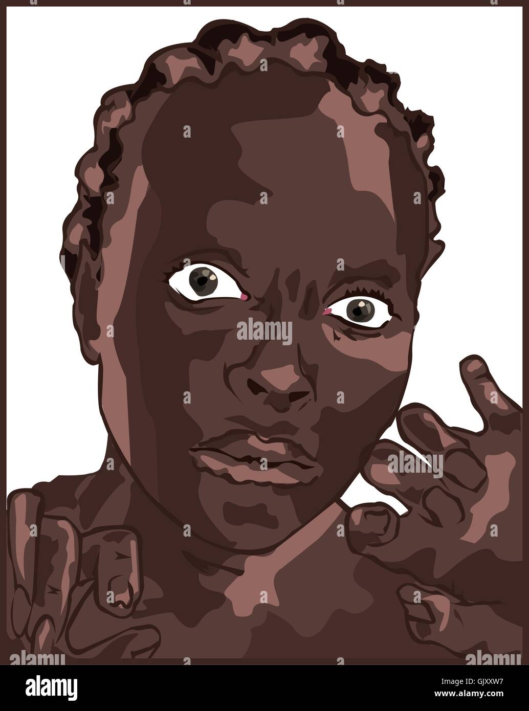 Fashion beauty portrait beautiful Stock Vector Images - Alamy