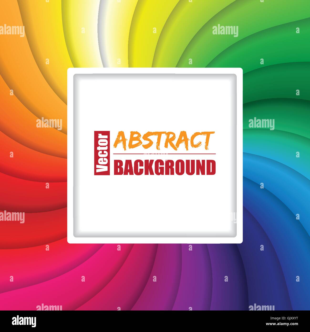 Twirling rainbow background with place for text Stock Vector Image ...