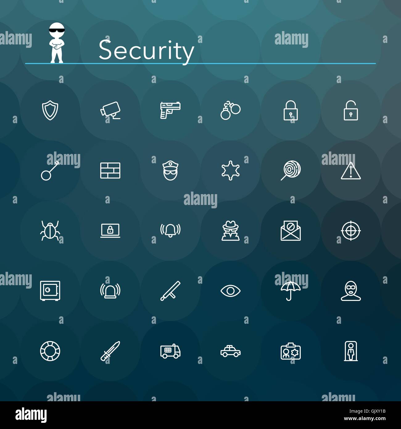 Security guard with gun Stock Vector Images - Alamy