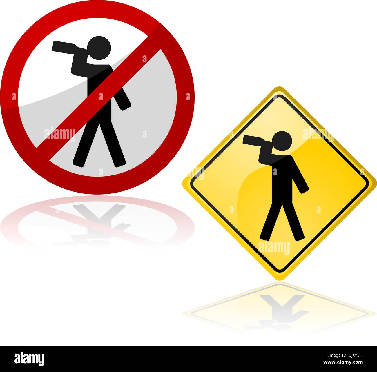 Alcohol control area sign Stock Vector Images - Alamy