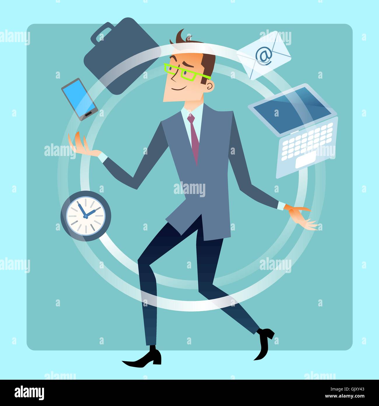 Business office work planning Stock Vector Images - Alamy