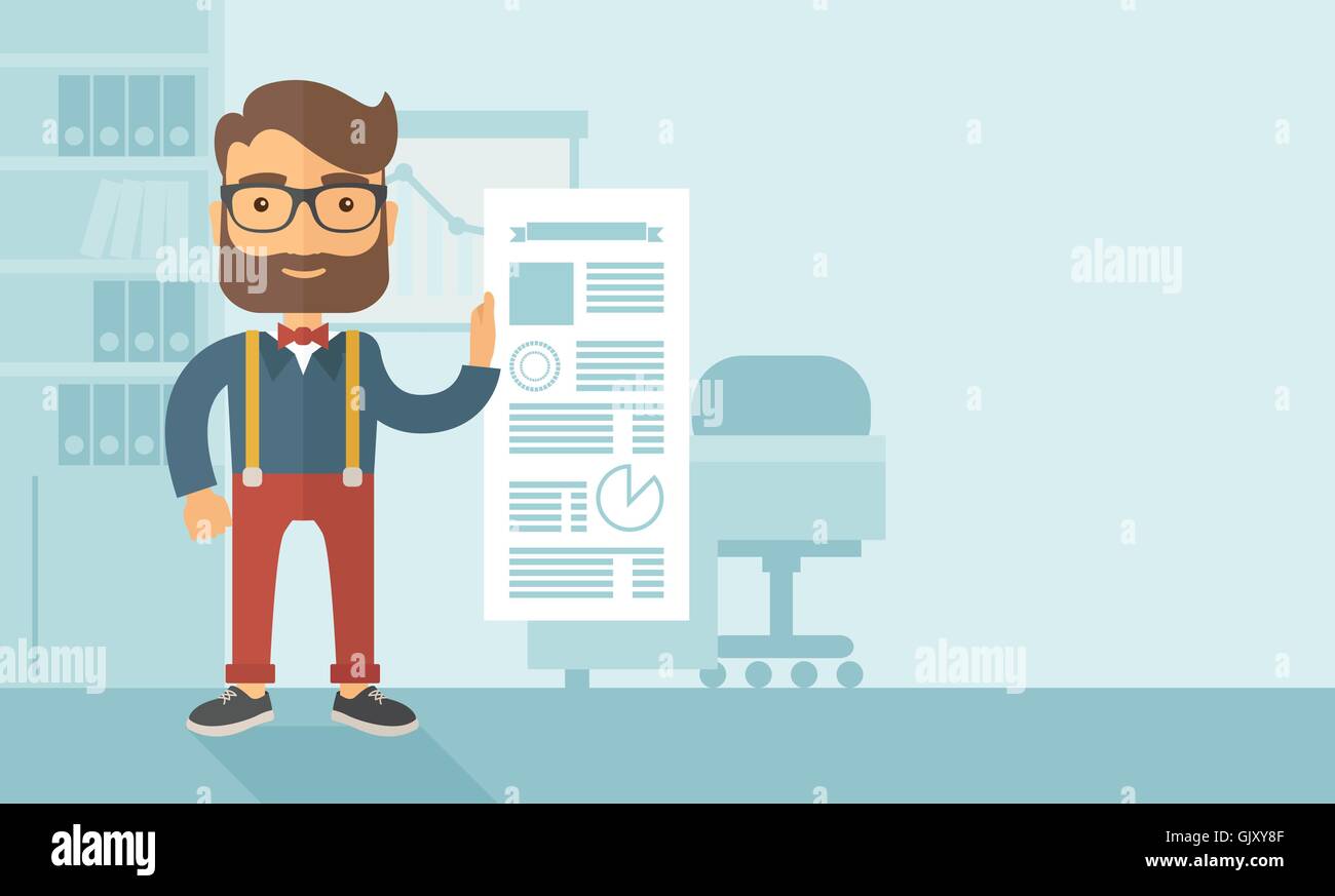 Happy person desk Stock Vector Images - Alamy