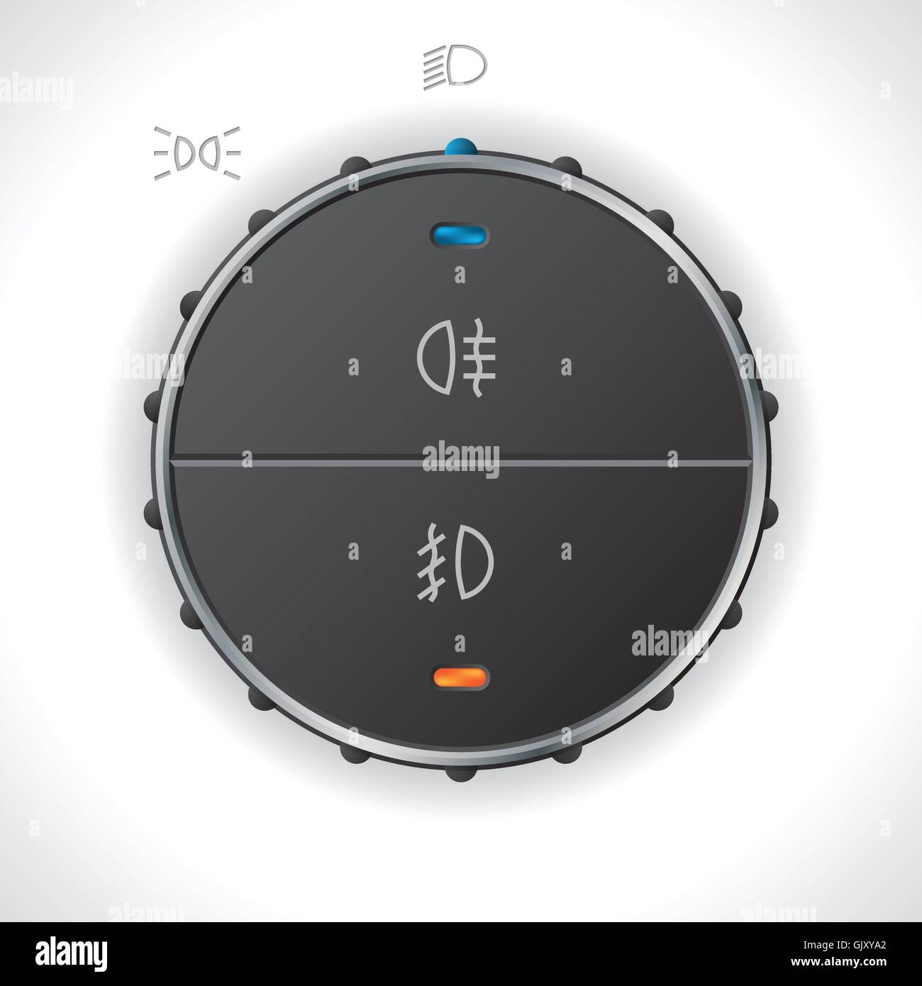 Digital light control gauge for automobiles Stock Vector Image & Art ...