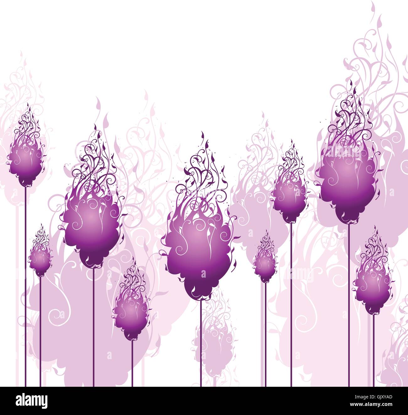 Growth abstract purple background Stock Vector Images - Alamy