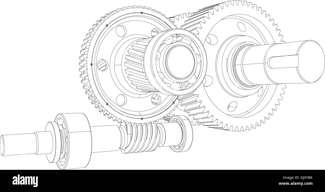 Helical Gear Sketch