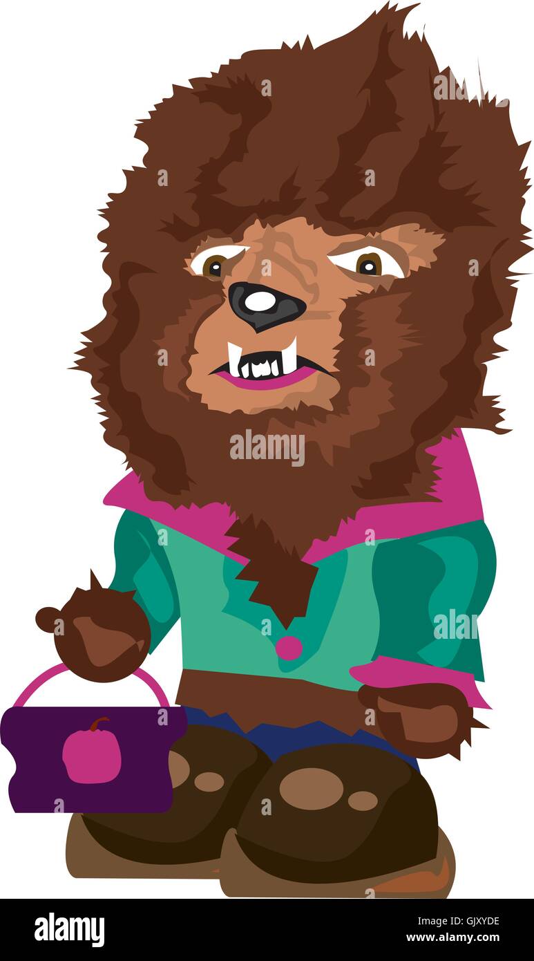 Cartoon illustration funny werewolf hi-res stock photography and images ...
