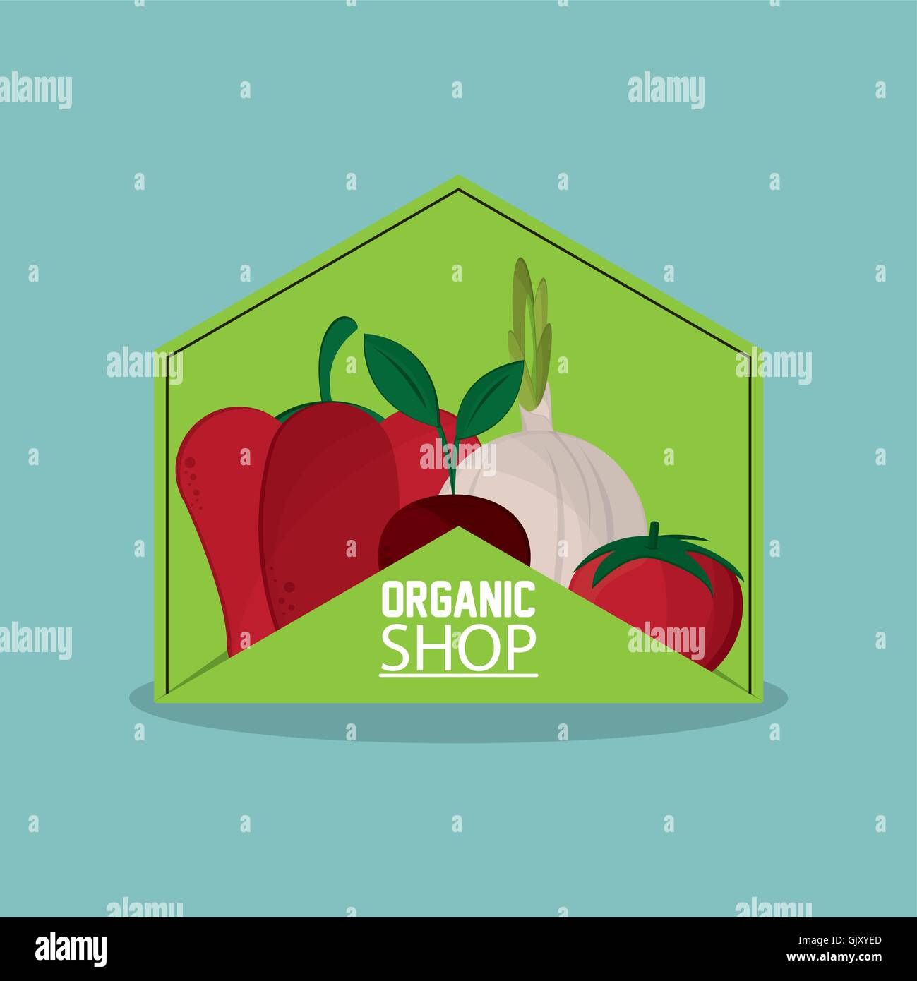 Organic shop design Stock Vector Image & Art - Alamy