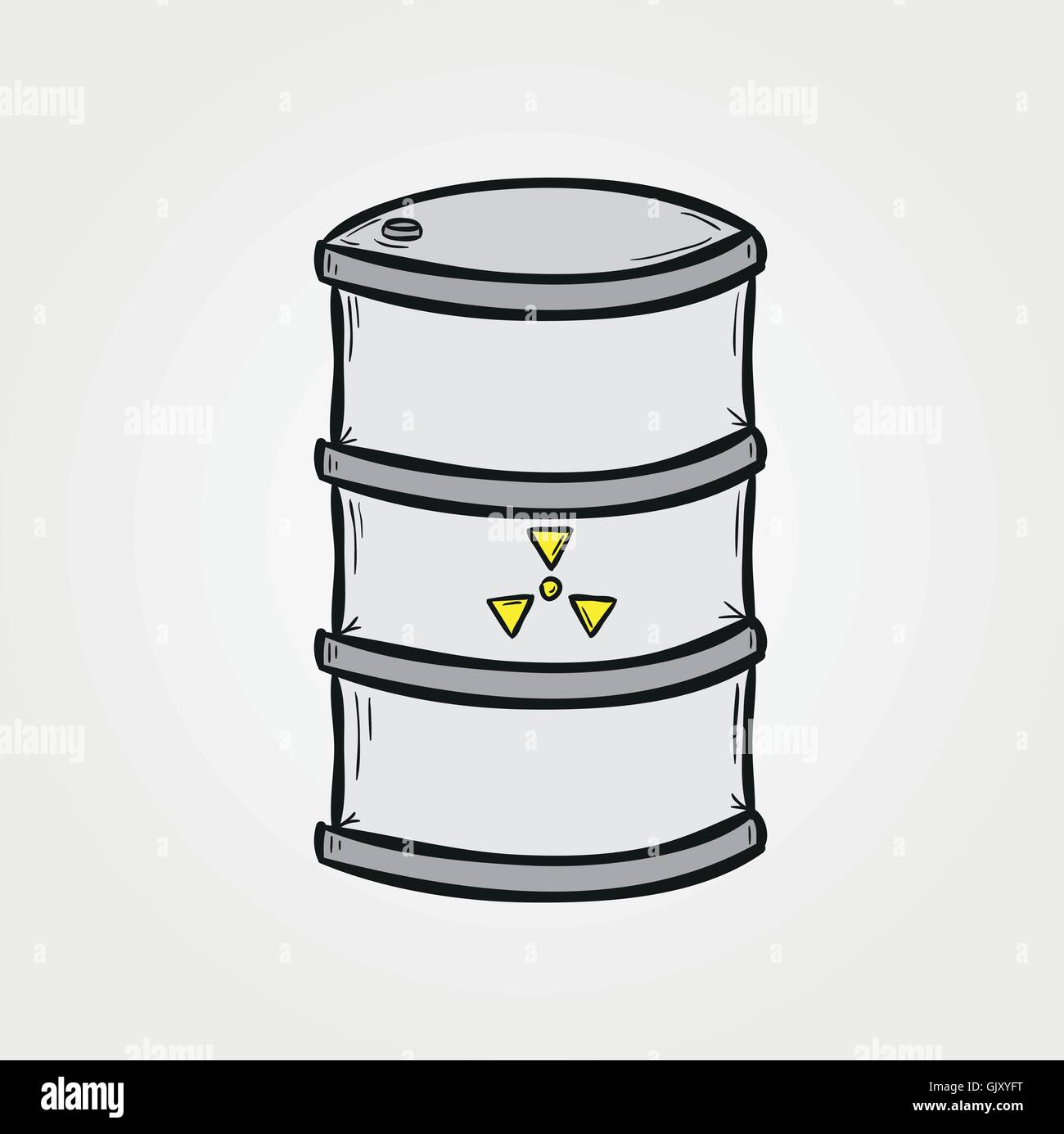 Radiation warning vector sketch hi-res stock photography and images - Alamy