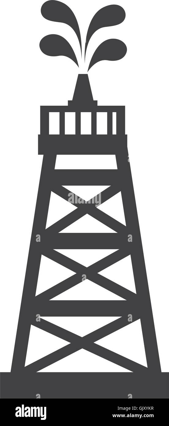 oil tower industry Stock Vector Image & Art - Alamy