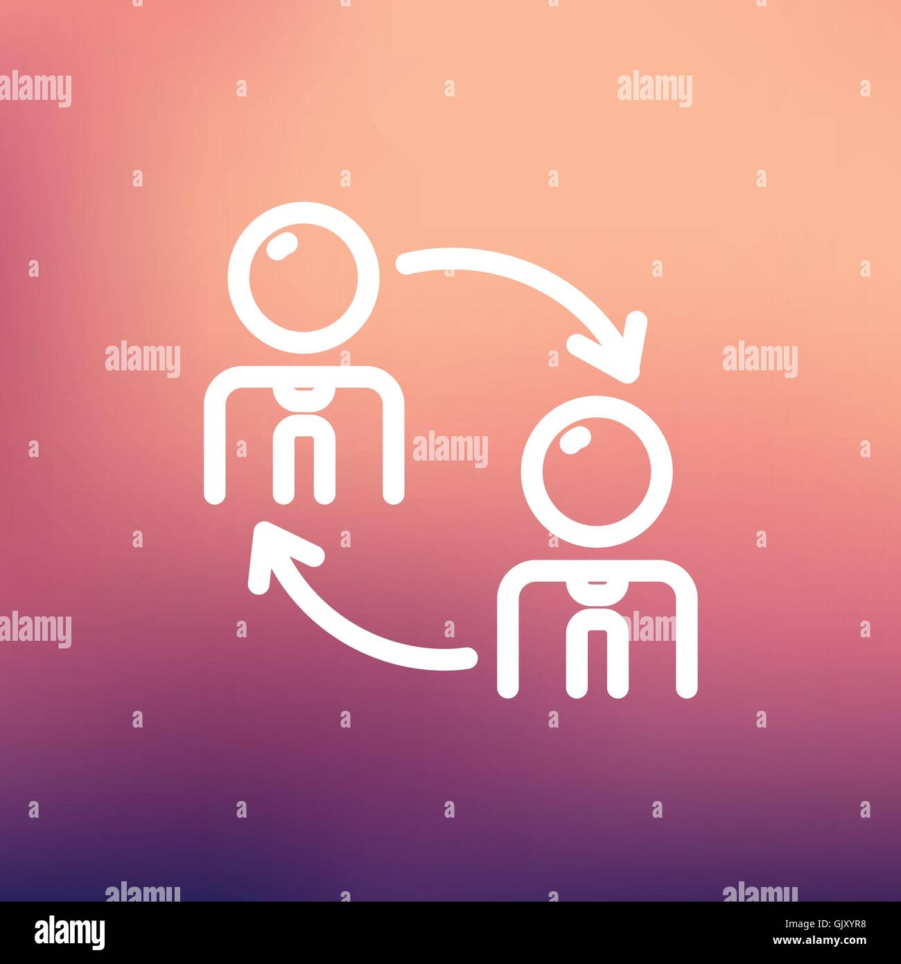 Man concept up down arrow Stock Vector Images - Alamy