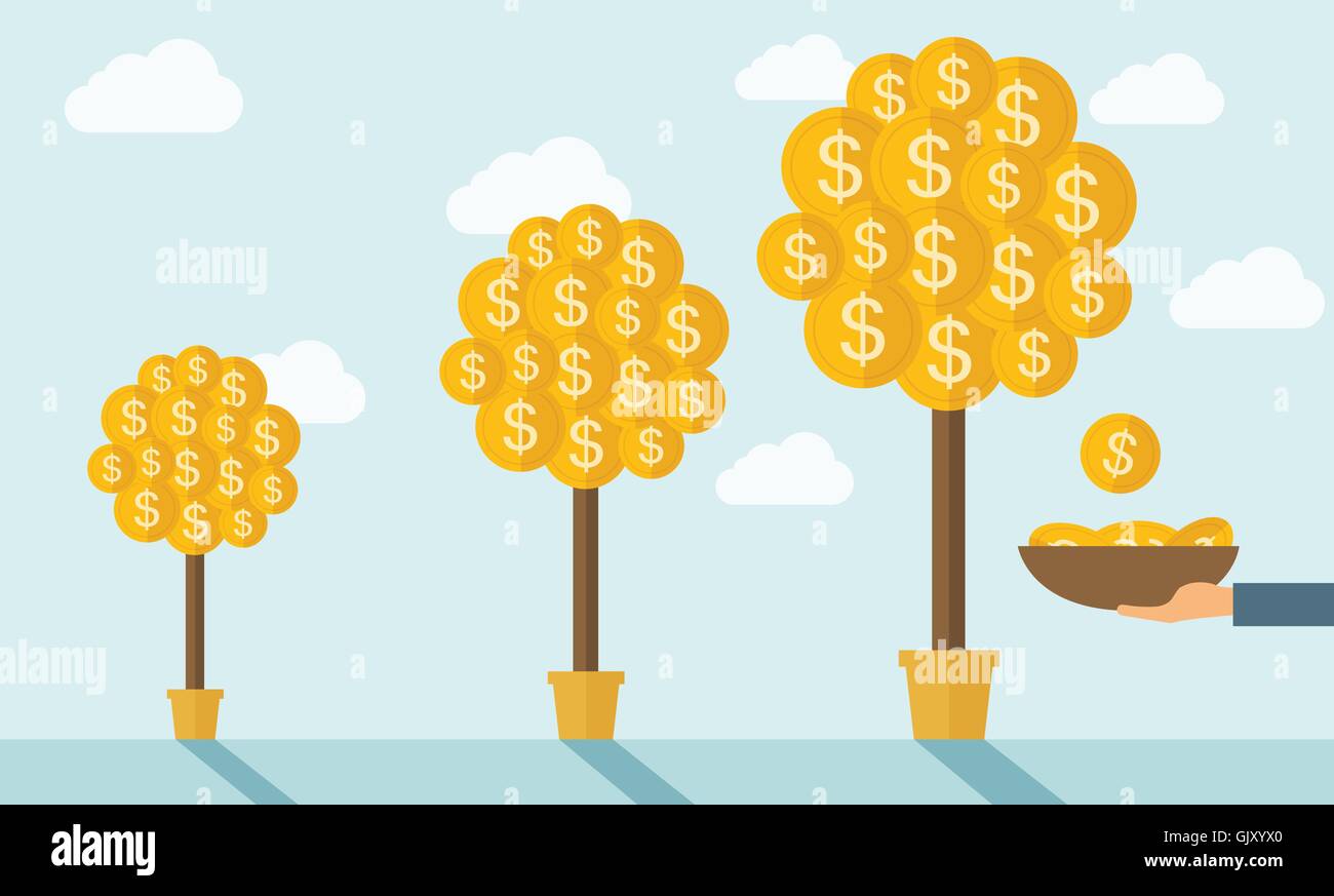 Three money trees Stock Vector Image & Art - Alamy