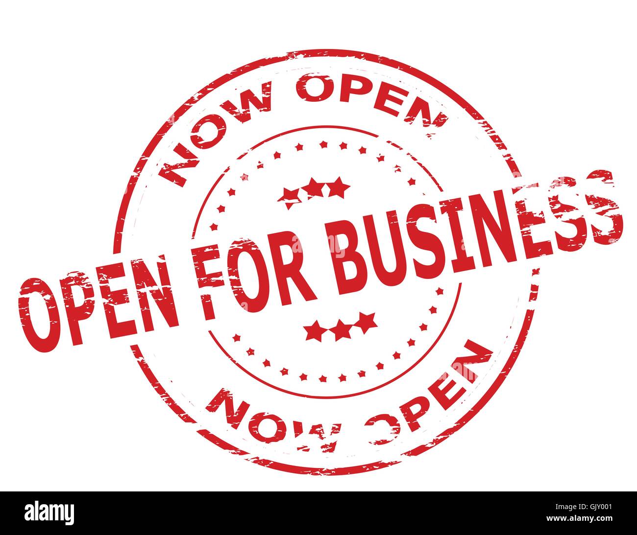 Open now stamp Stock Vector Images - Alamy